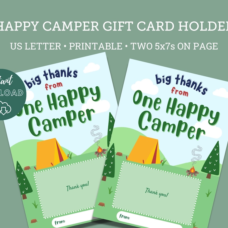 Camping Thank You - Etsy