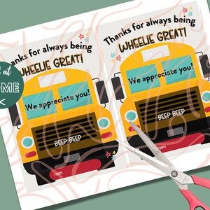 Wheelie Great Bus Driver Appreciation Gift Card Holder, Instant ...