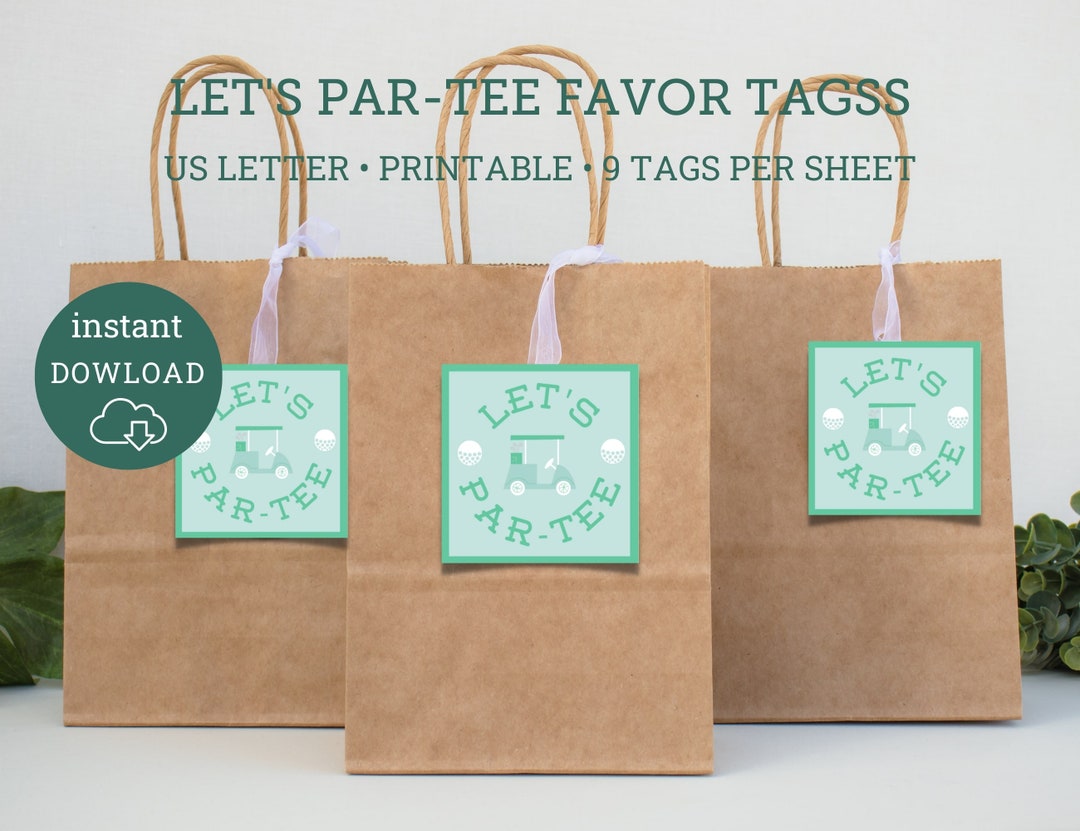 Golf Par-tee Favor Tags, Printable Birthday Decor (digital Download) - Etsy