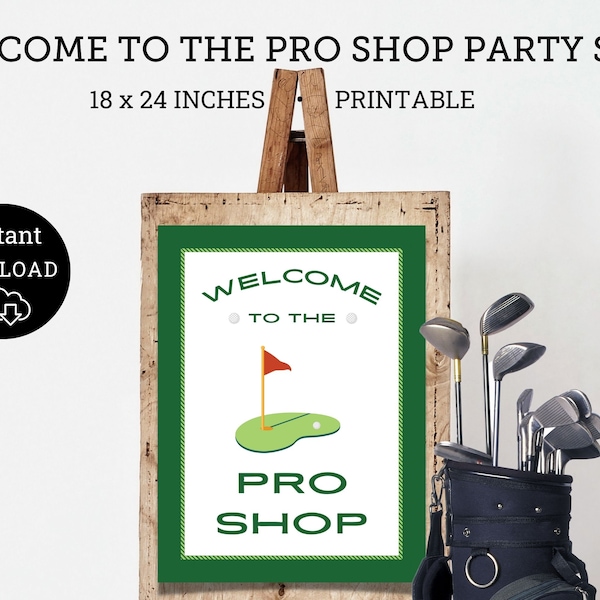 Golf Pro Shop Sign - Etsy