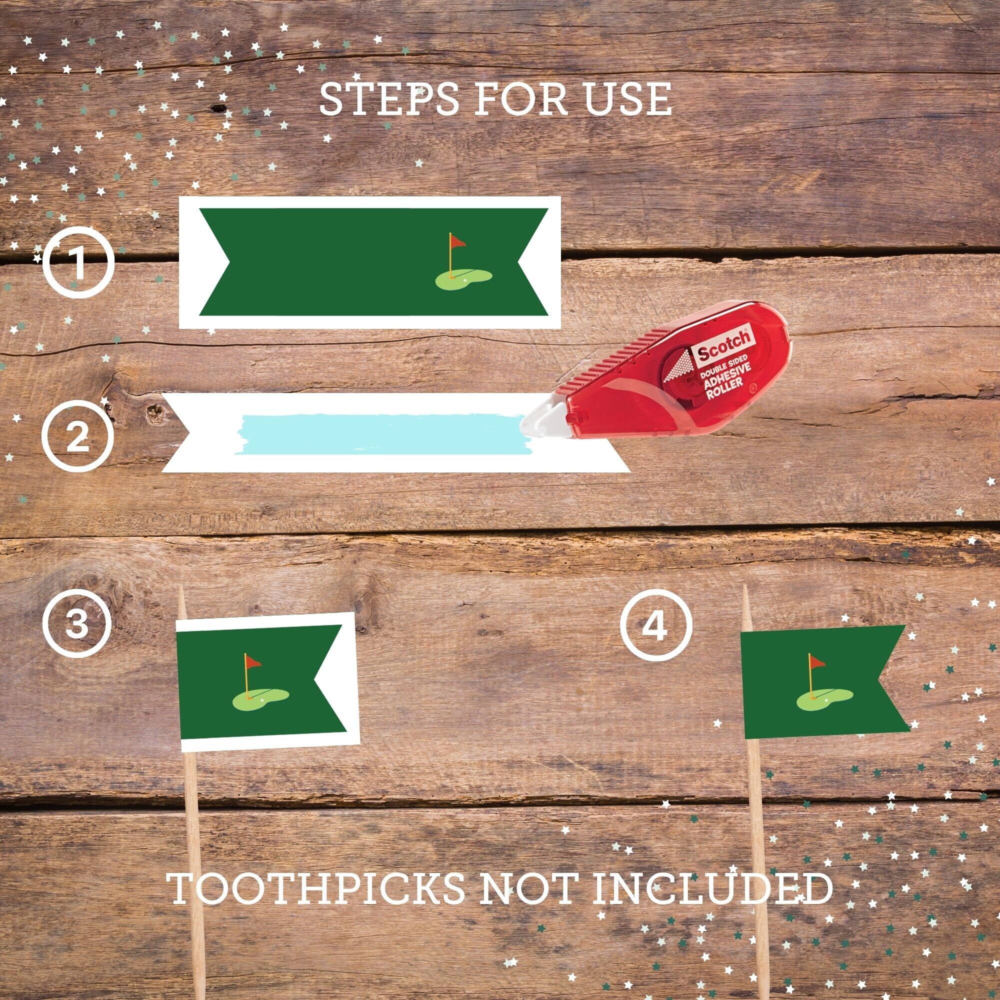 Golf Jello Shot Flags, Printable Party Decor (digital Download) - Etsy
