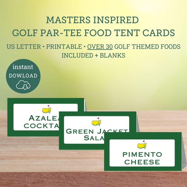 Buffet Menu Tags - Etsy