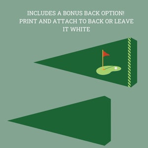 Golf Centerpiece Flags 1-10, Wedding Printables, Golf Printable ...