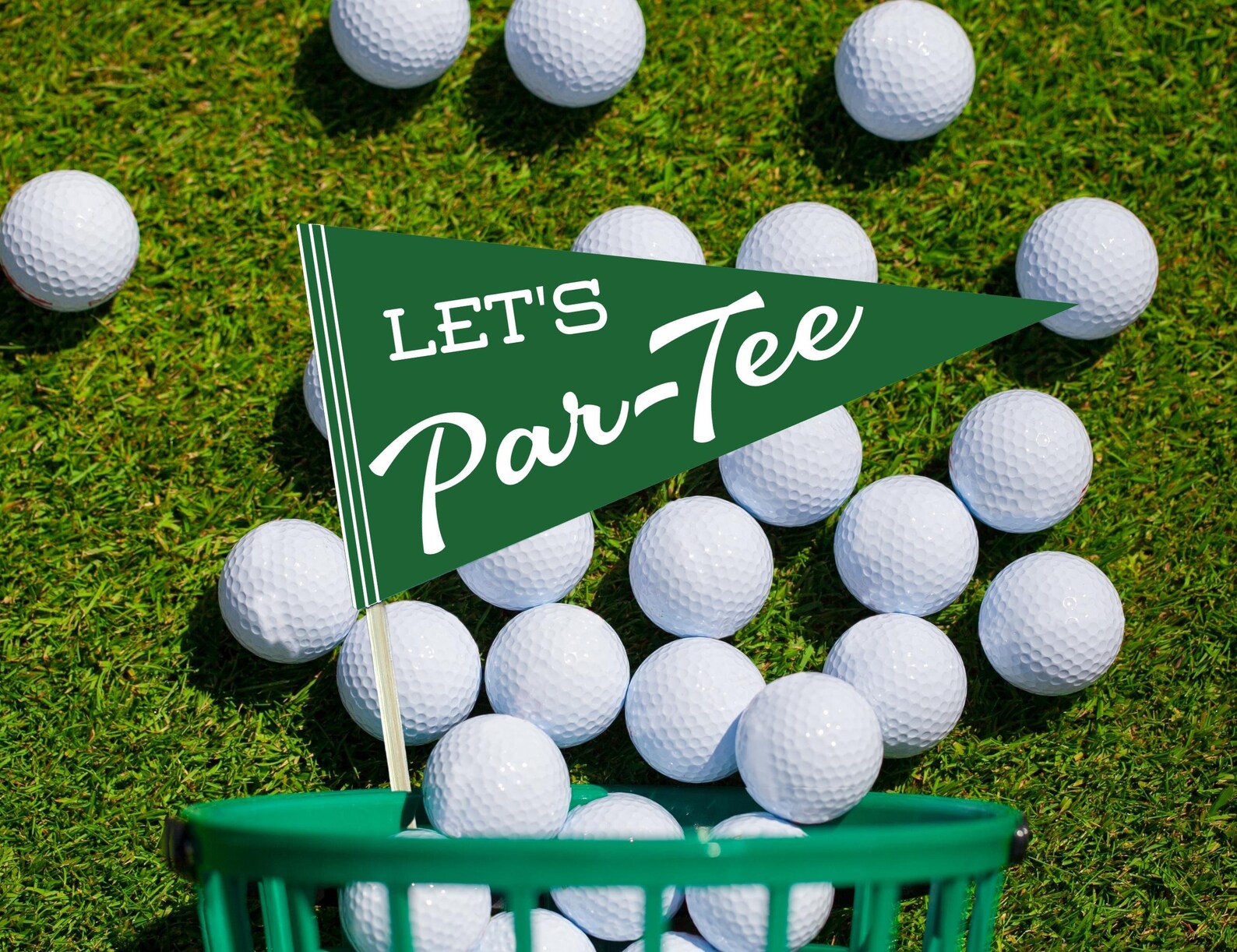 Par-tee Golf Flags Birthday Decor Golfing Party Print at - Etsy
