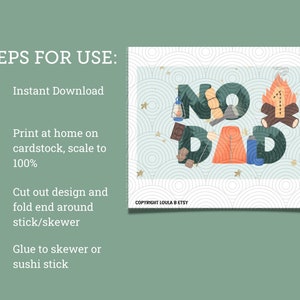 No 1 Dad Camping Theme, Father's Day Flags, Father's Day Decor, Print ...
