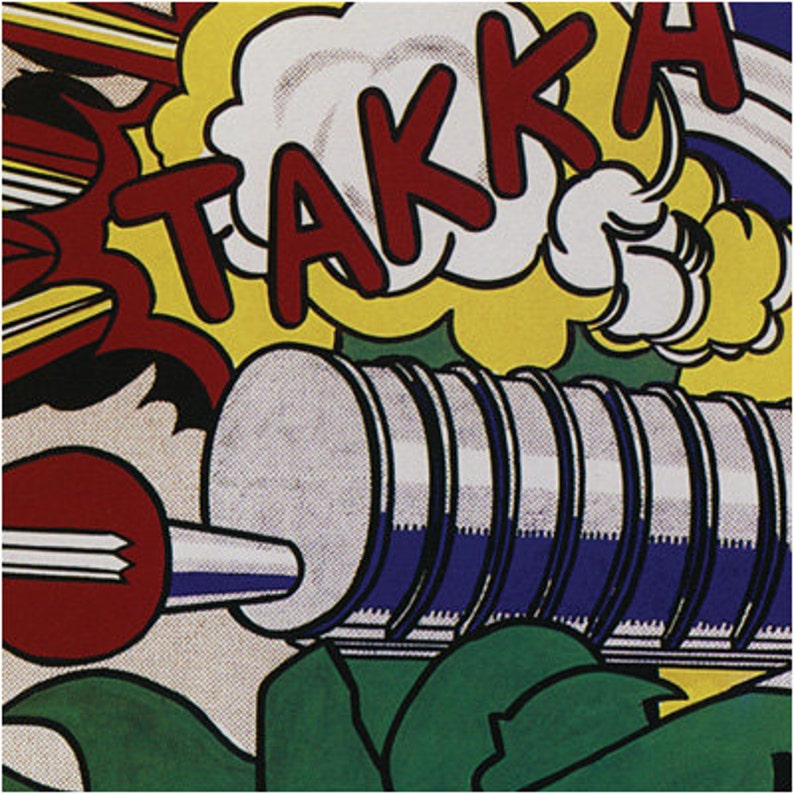 Takka Takka Roy Lichtenstein Pop Art Poster Print | Etsy
