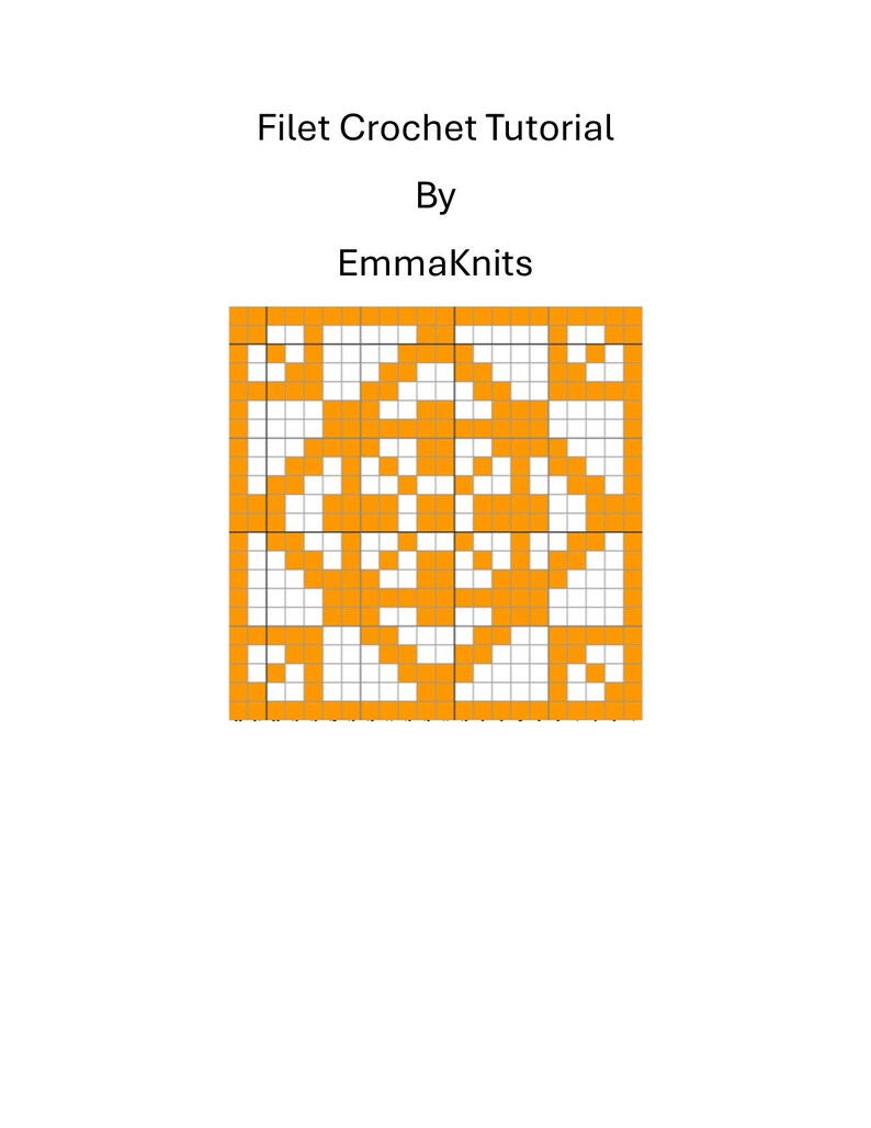 Filet Crochet Tutorial for Row-by-row Instructions - Etsy