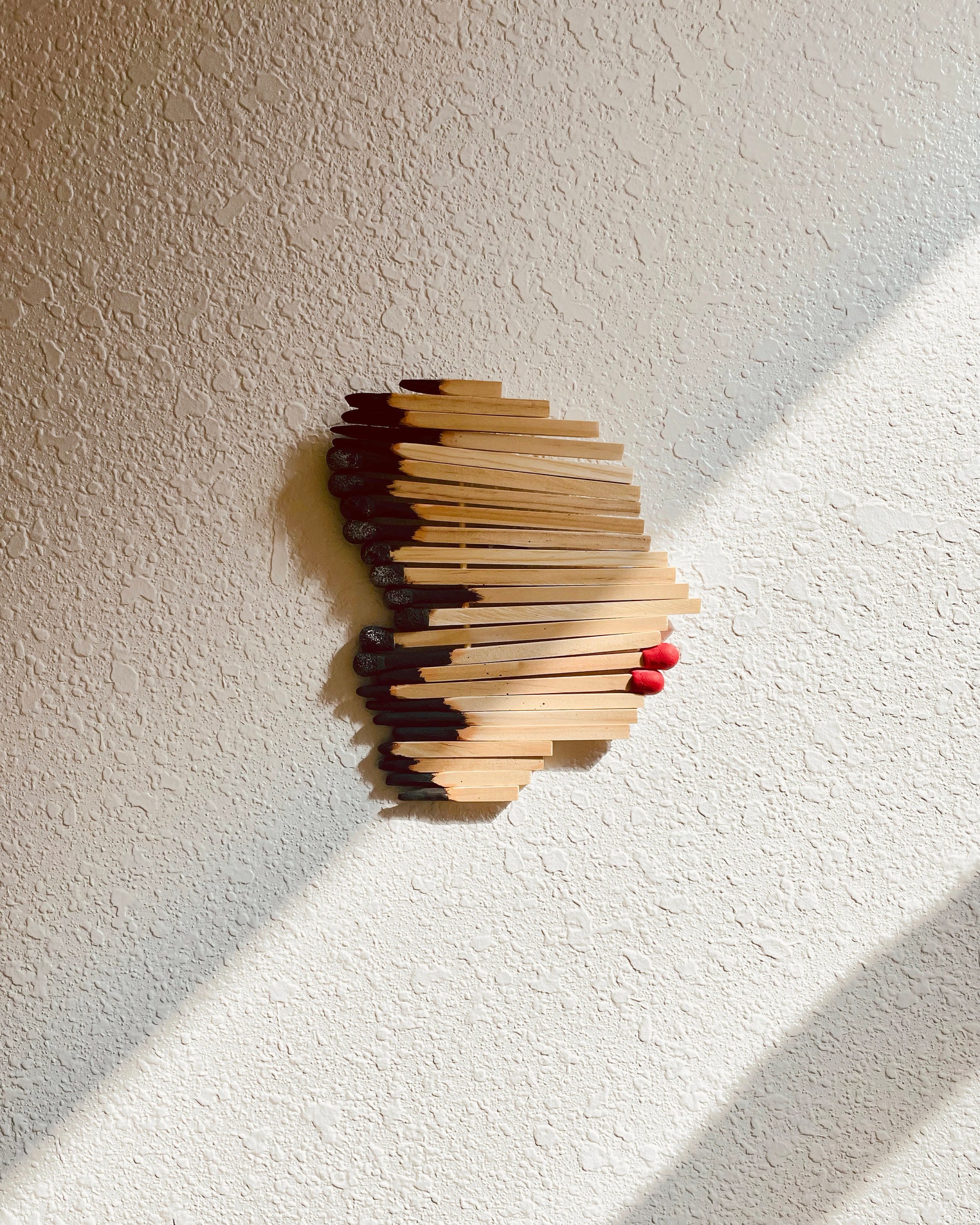 7 X 6" Match Sculpture Silhouette | Matchstick Woman Wooden Wall ...