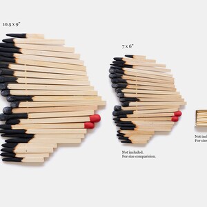 10.5 X 9" Match Sculpture Silhouette | Matchstick Woman Wooden Wall ...