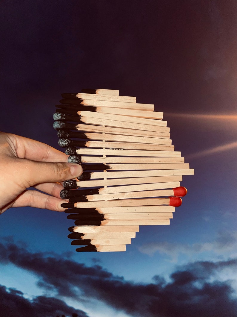 7 X 6" Match Sculpture Silhouette | Matchstick Woman Wooden Wall ...