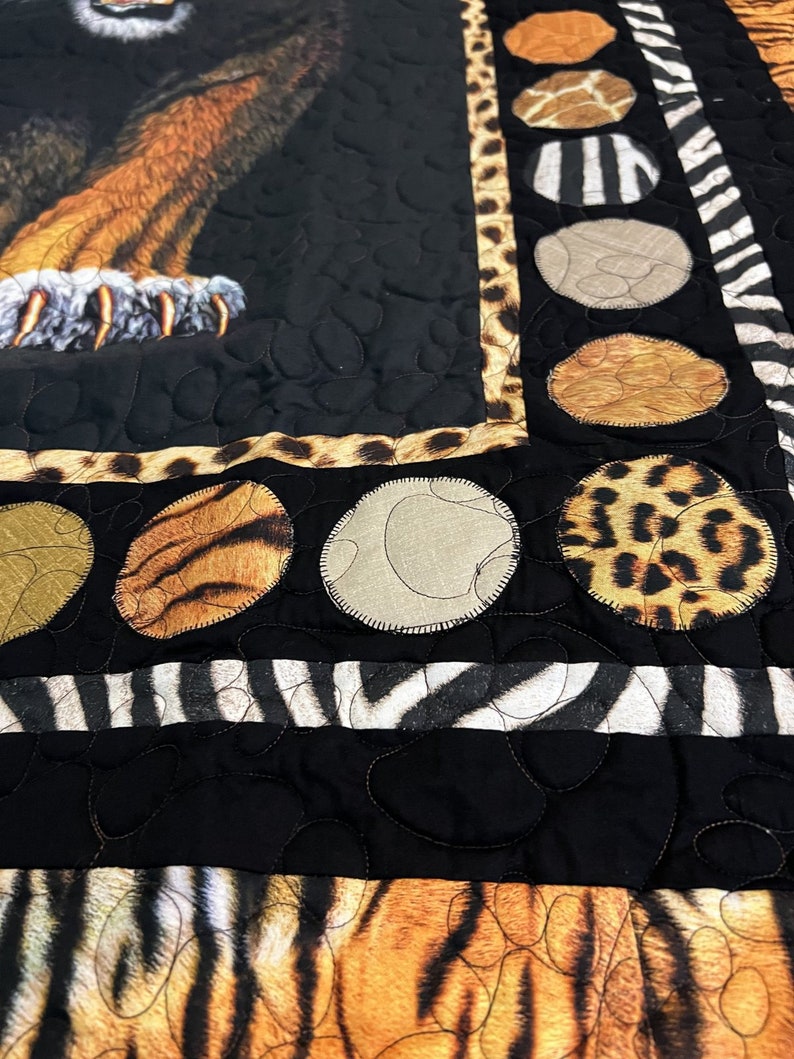 Tiger Animal Kingdom Handmade Quilt - Etsy