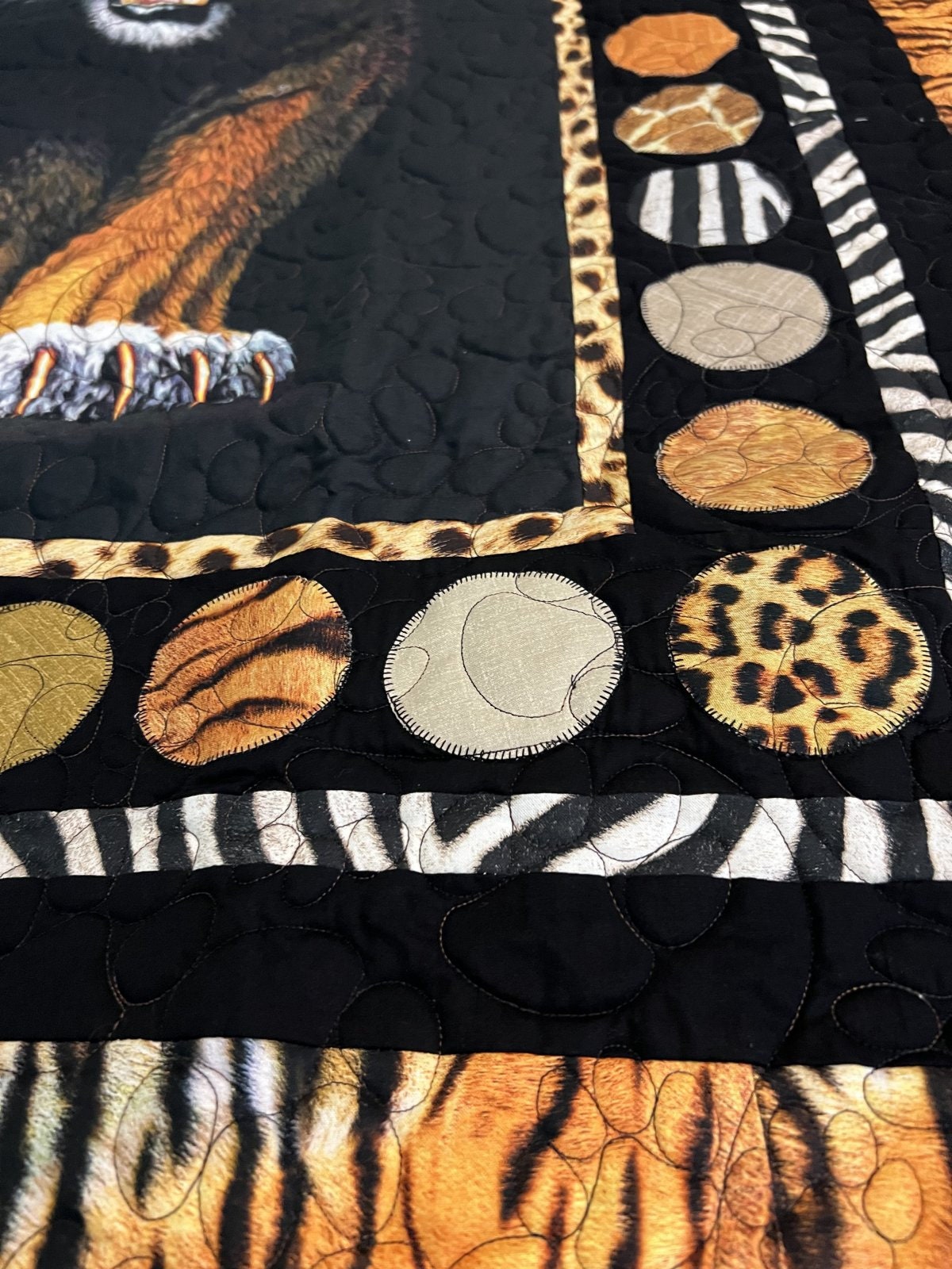 Tiger Animal Kingdom Handmade Quilt - Etsy