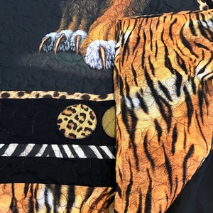 Tiger Animal Kingdom Handmade Quilt - Etsy