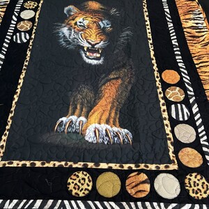 Tiger Animal Kingdom Handmade Quilt - Etsy