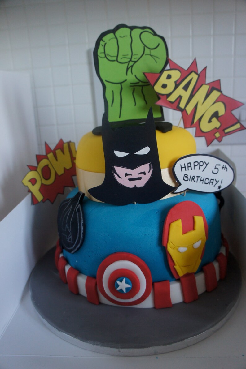 Superhero/ Cake Topper/ Superhero Hand Cake Topper/ Hulk Hand - Etsy UK