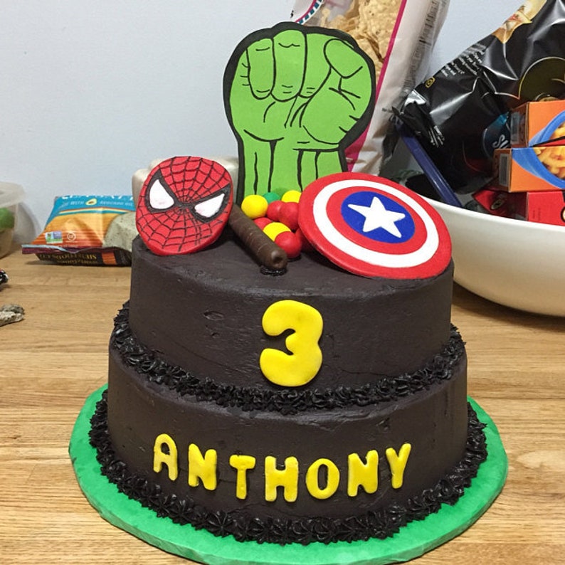 Superhero/ Cake Topper/ Superhero Hand Cake Topper/ Hulk Hand - Etsy UK