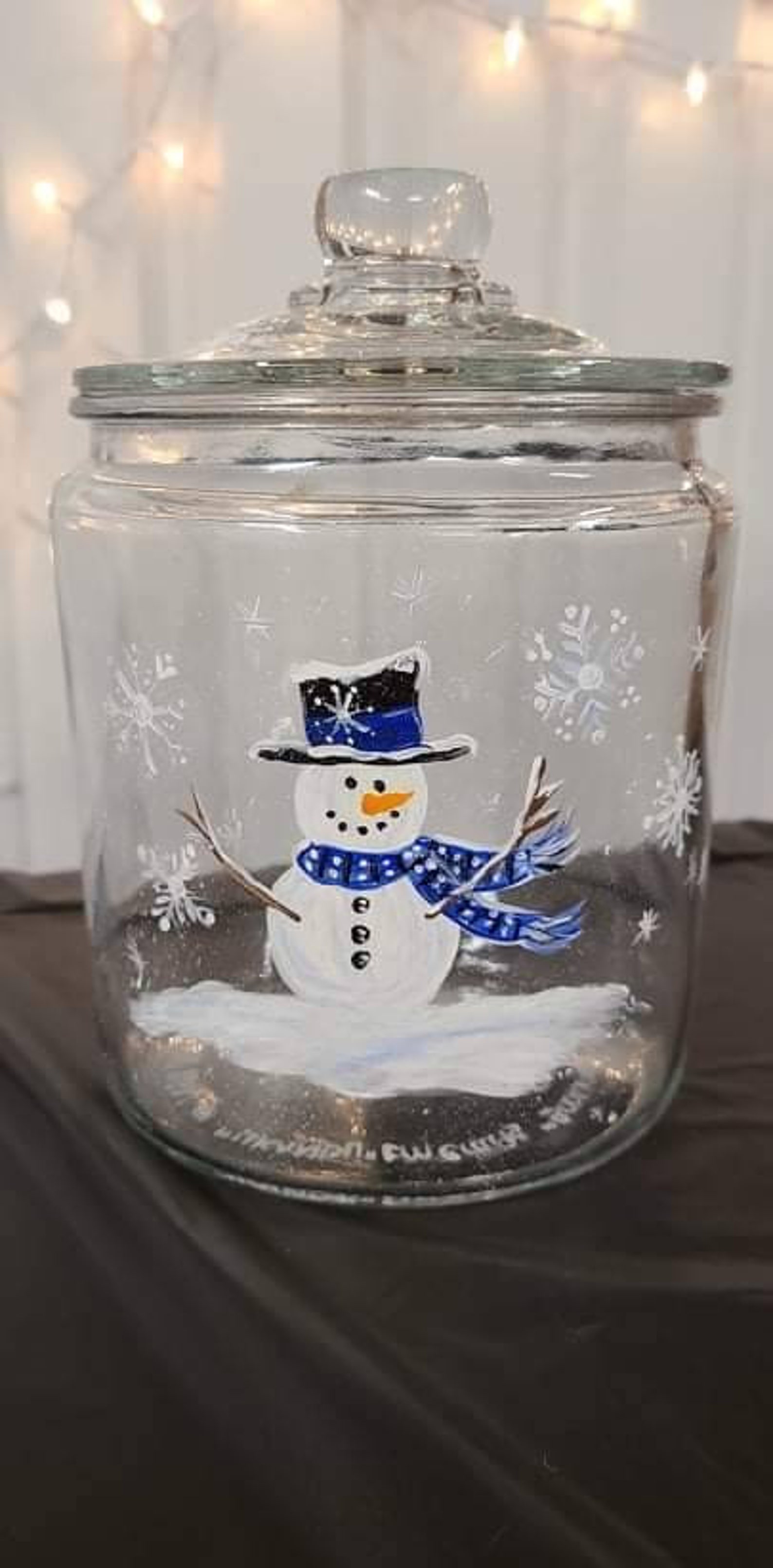Snowman Cookie Jar Original Design. - Etsy