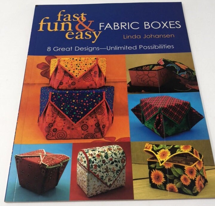 Sewing Pattern Fabric Projects Fast Fun & Easy Fabric Boxes - Etsy