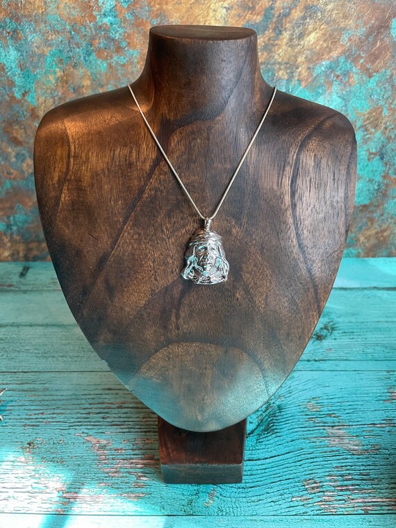 Indian Chief Heavy Vintage Handmade Enhancer Pendant … - Gem