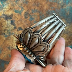 HUGE Cuff by Navajo Artist Ronald Tom for Chatfields Super Heavy 130 ...