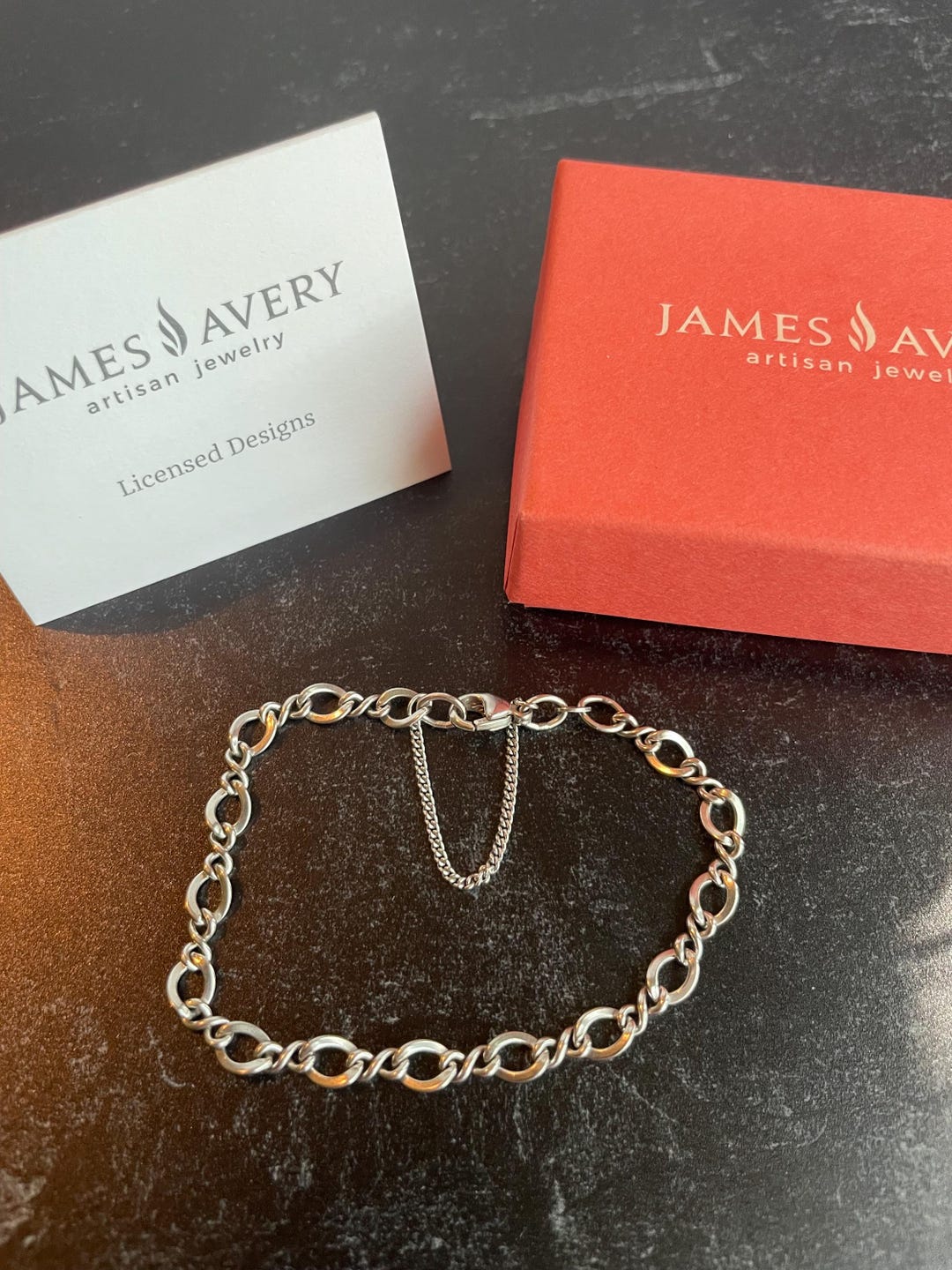 James Avery Sterling Silver Twist Charm Bracelet With Box - Etsy