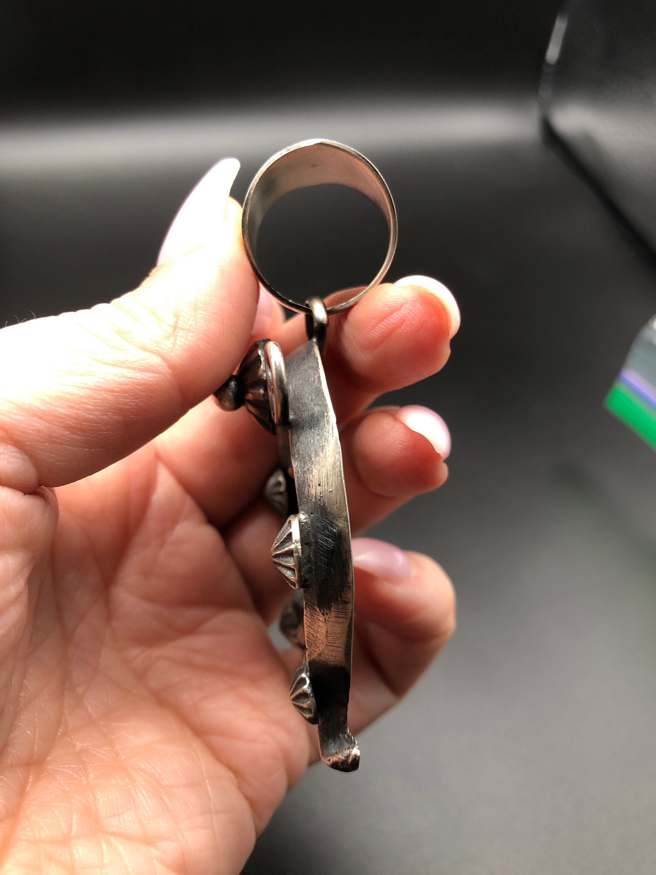 Amazing Artist Chimney Butte Navajo Sterling Silver Naja | Etsy