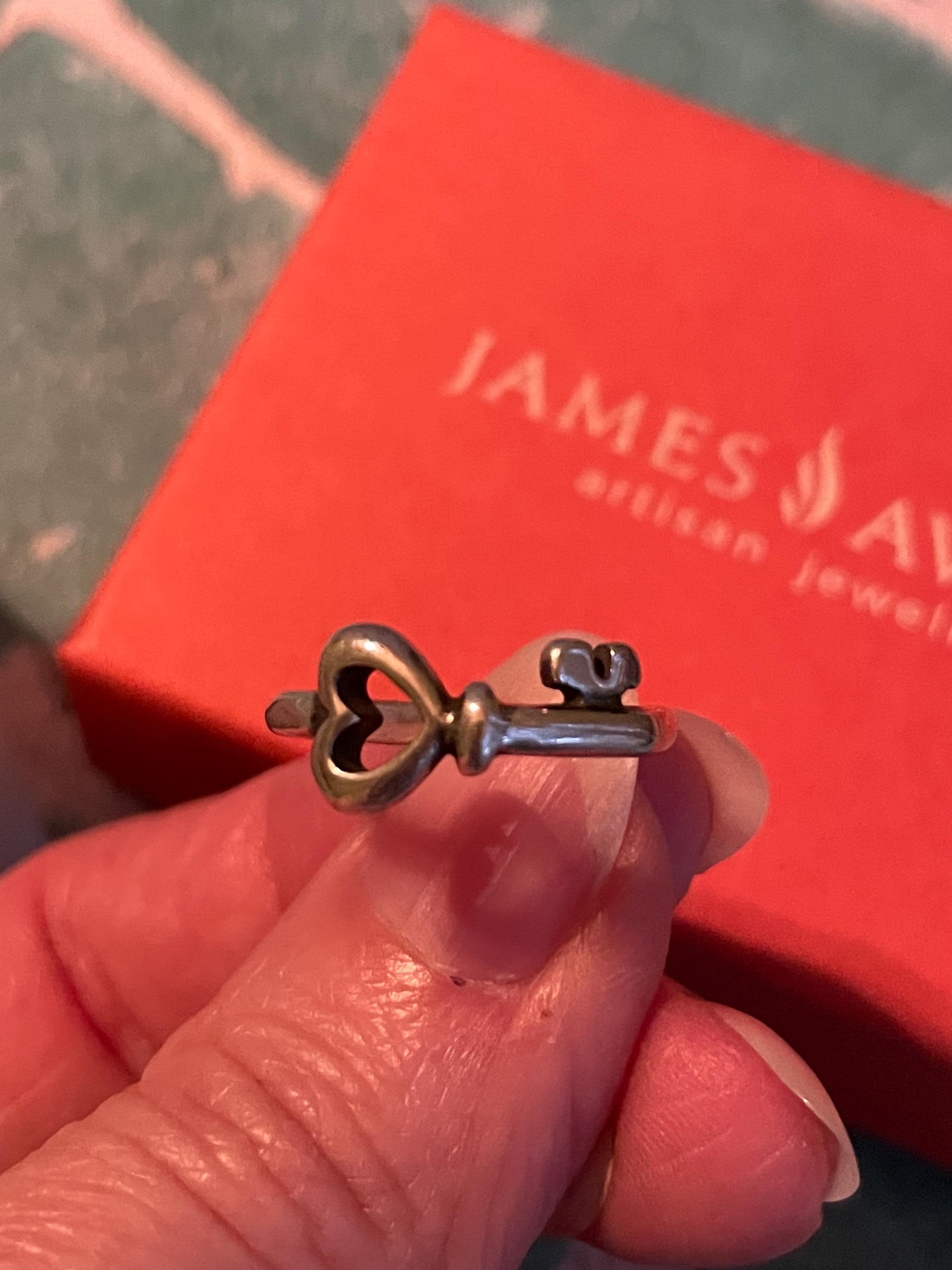 James Avery Retired Sterling Silver Key to My Heart Ring Size 6 Comes With Avery Box Etsy