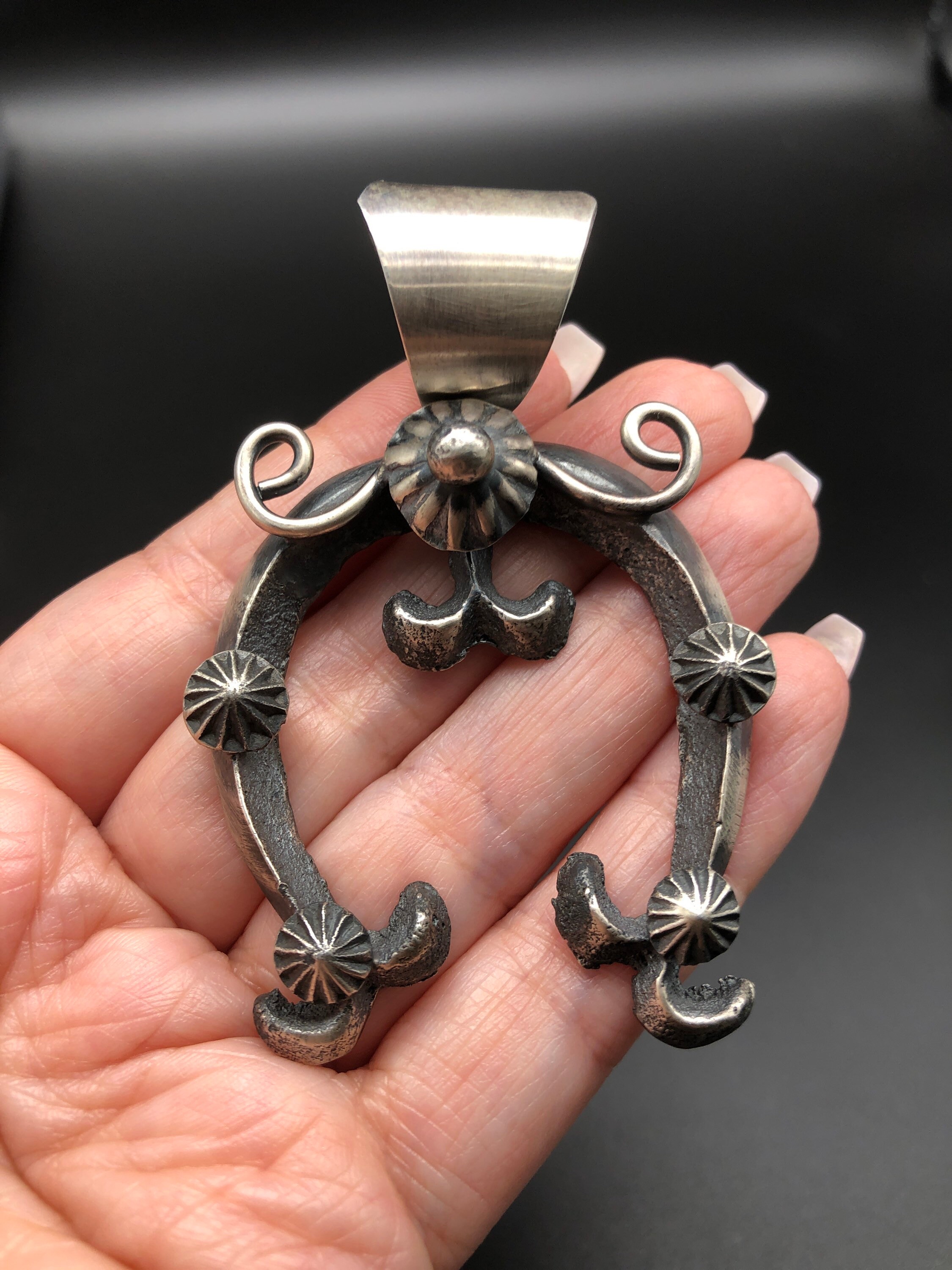 Amazing Artist Chimney Butte Navajo Sterling Silver Naja | Etsy