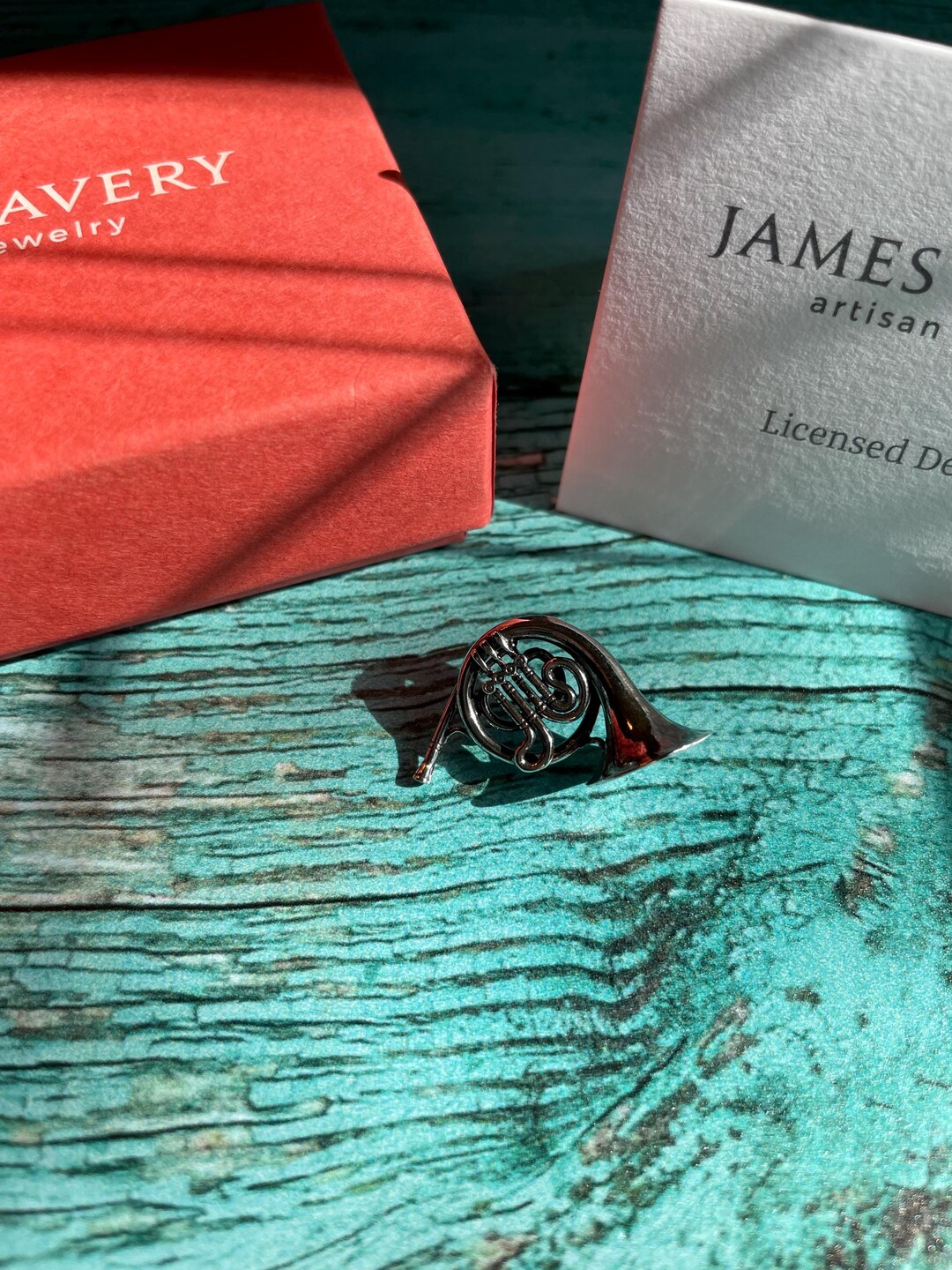 Retired James Avery French Horn Pin or Tie Tack Sterling Silver Comes With JA Box - Etsy