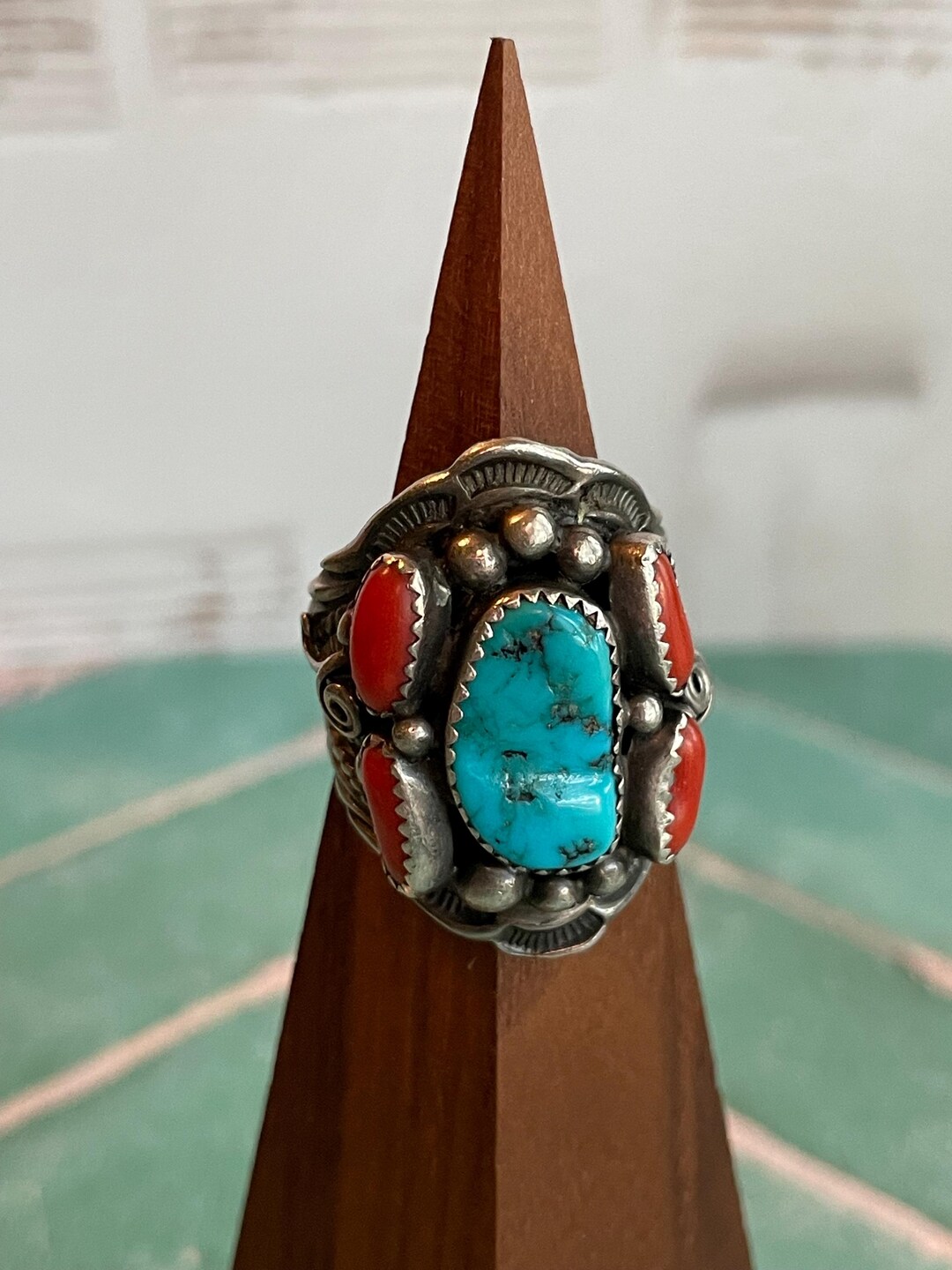 Awesome Signed Apachito Native American Sterling Silver Turquoise and ...
