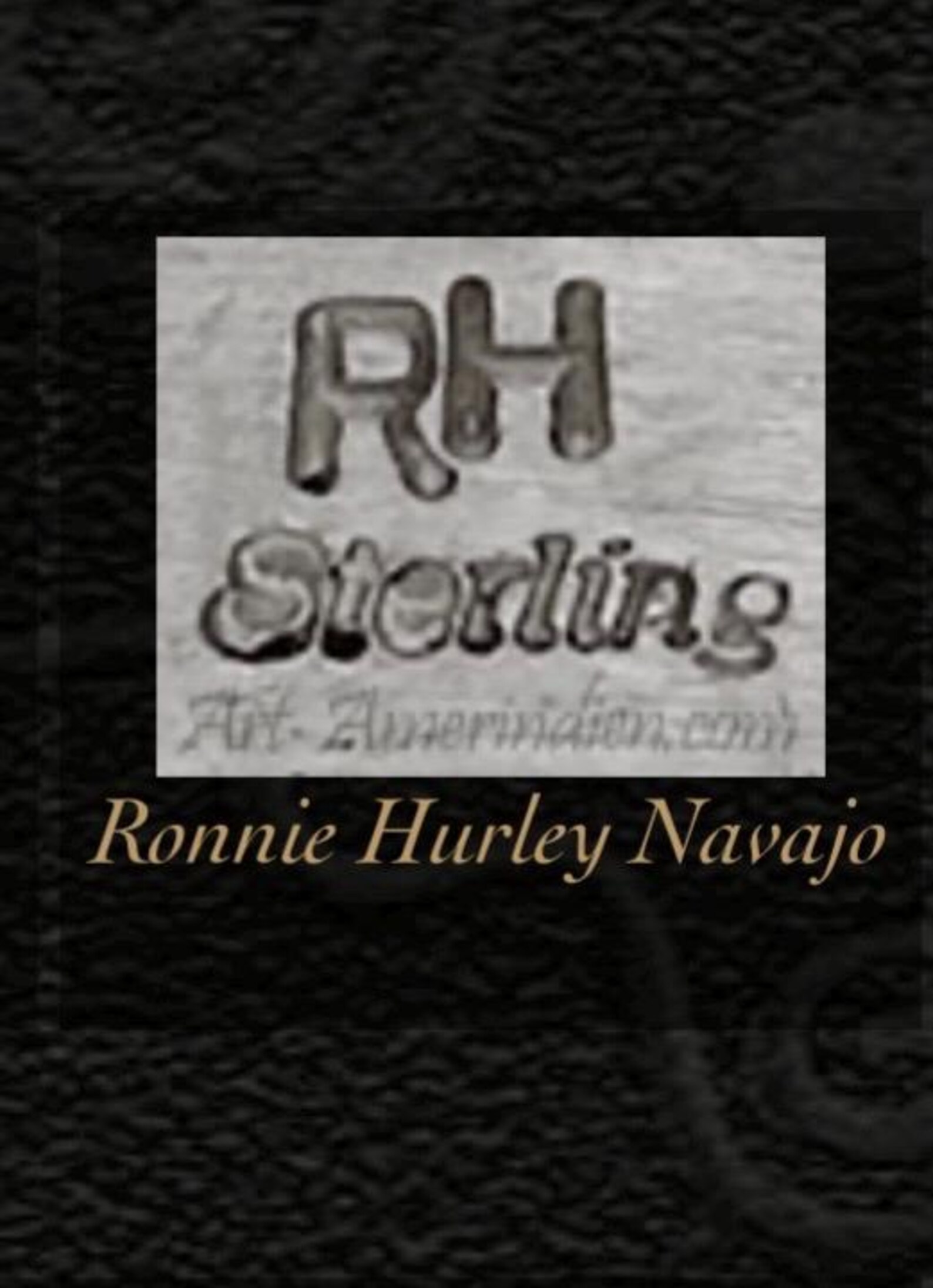Heavy Ronnie Hurley Signed Handmade Navajo Sterling Silver and Kingman ...