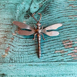 Unusual Antique Sterling Silver Dragonfly Pinch Style Brooch Pin ...