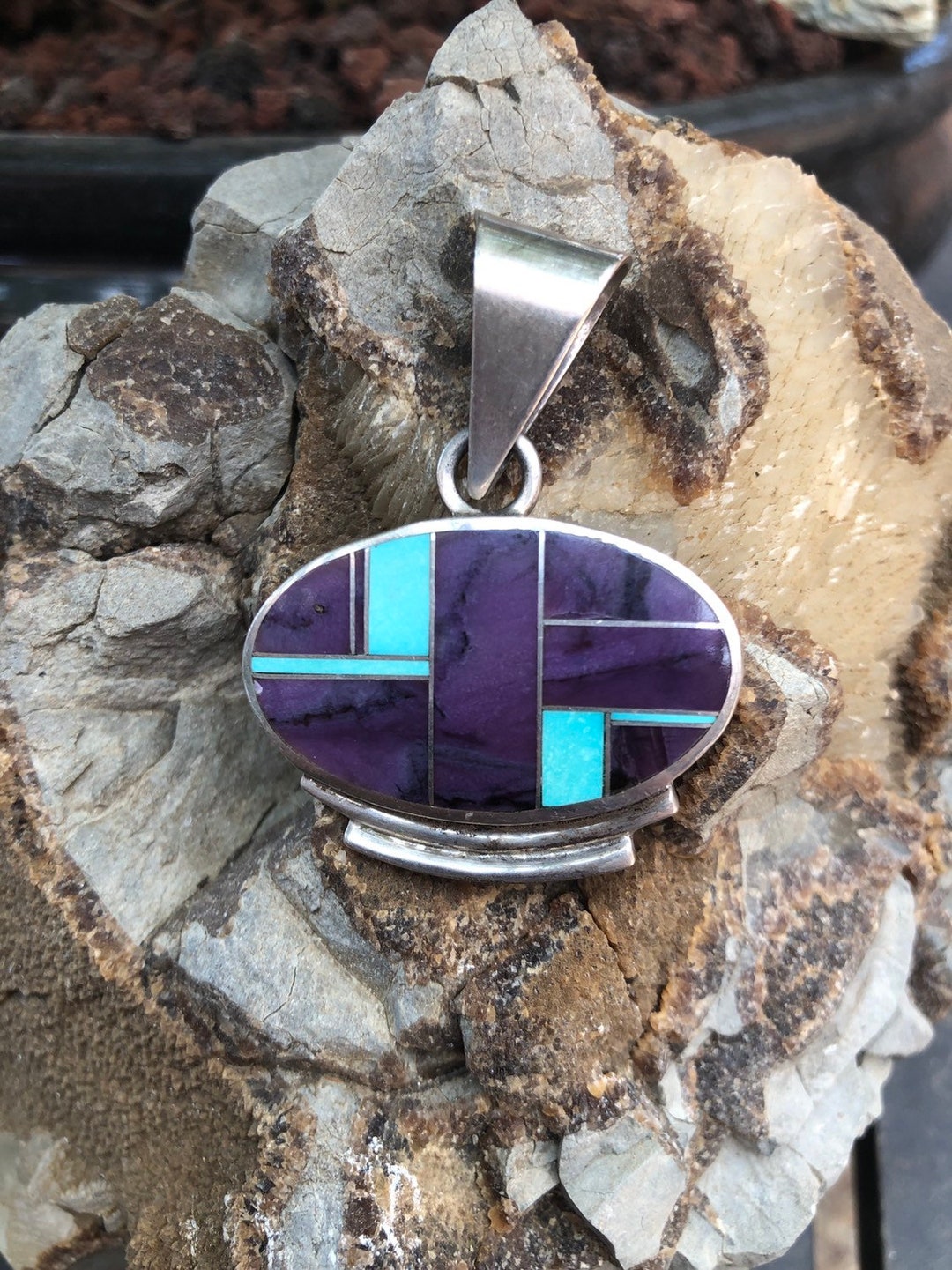 Ray Tracey Knifewing Native American Pendant for Necklace Sterling ...