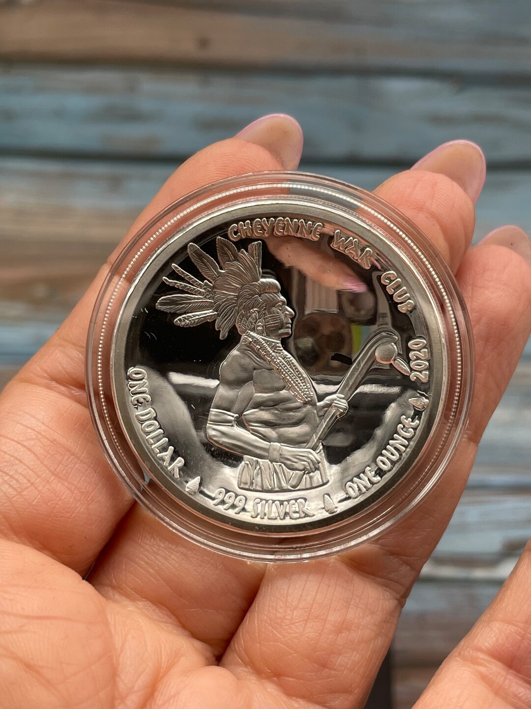 Native American Mint Weapons Cheyenne War Club 1oz .999 Fine - Etsy