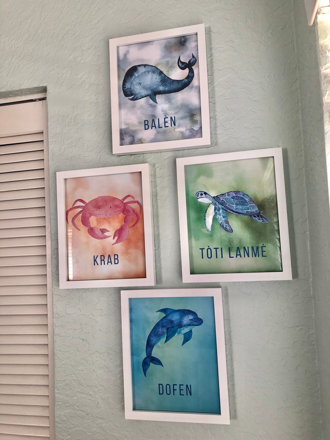 Art Prints Set: Animals Haitian Creole - Etsy