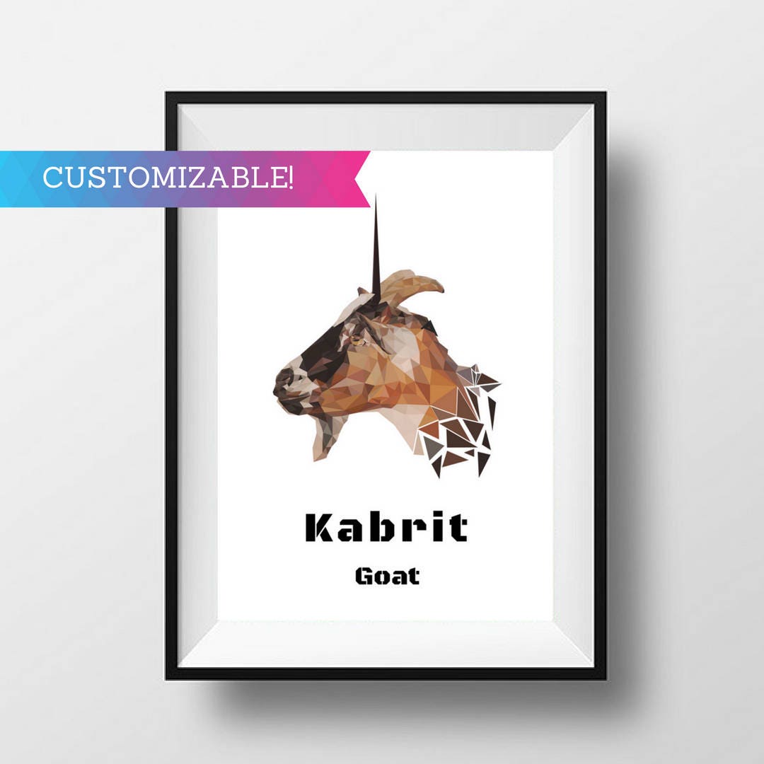 Art Print: Goat / Kabrit Haitian Creole - Etsy