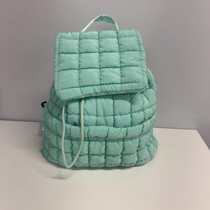 Puffer Quilted Backpack Purse - Etsy