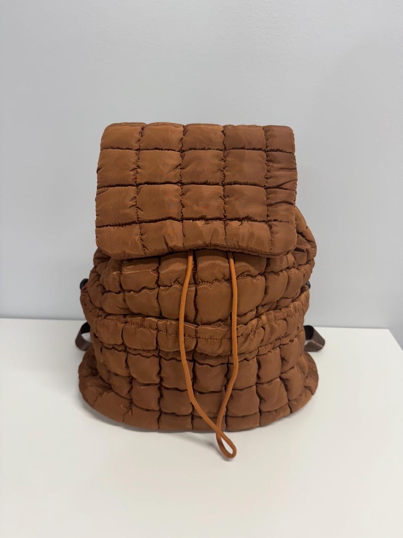 Puffer Quilted Backpack Purse - Etsy