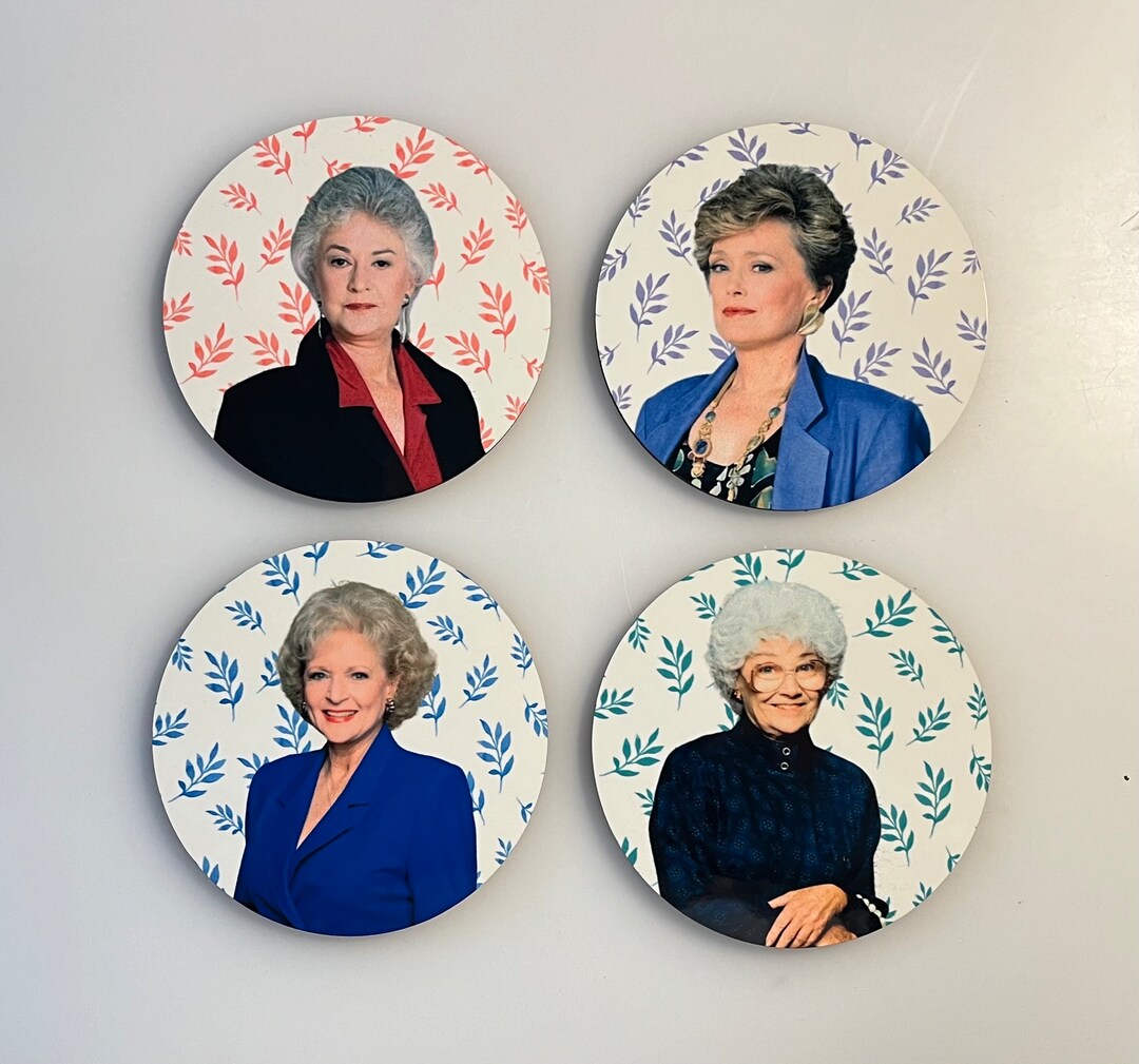 Golden Girls Coasters - Golden Girls Coaster Set - Etsy