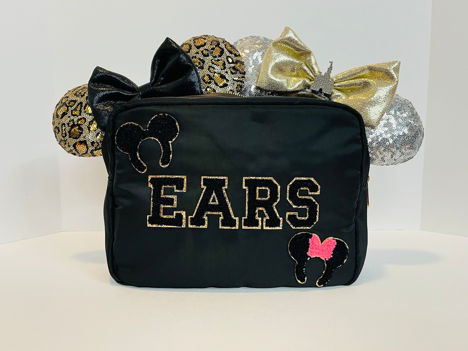 EARS Bag, Magical EARS Bag, XL Nylon Bags, Summer Travel Bags, Nylon Pouch Bags Chenille Patches ...