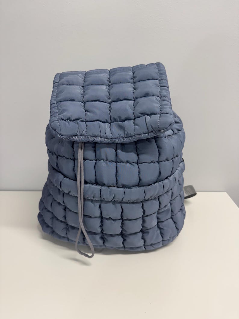 Puffer Quilted Backpack Purse - Etsy