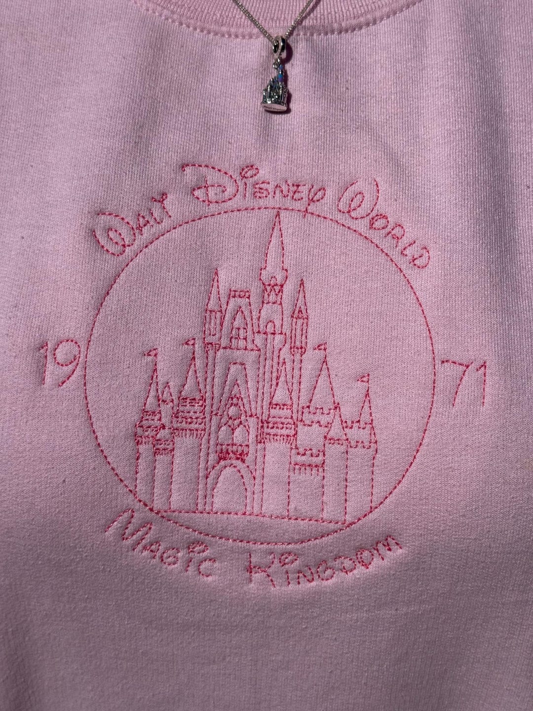 Magic Kingdom Inspired Embroidered Sweatshirt - Etsy