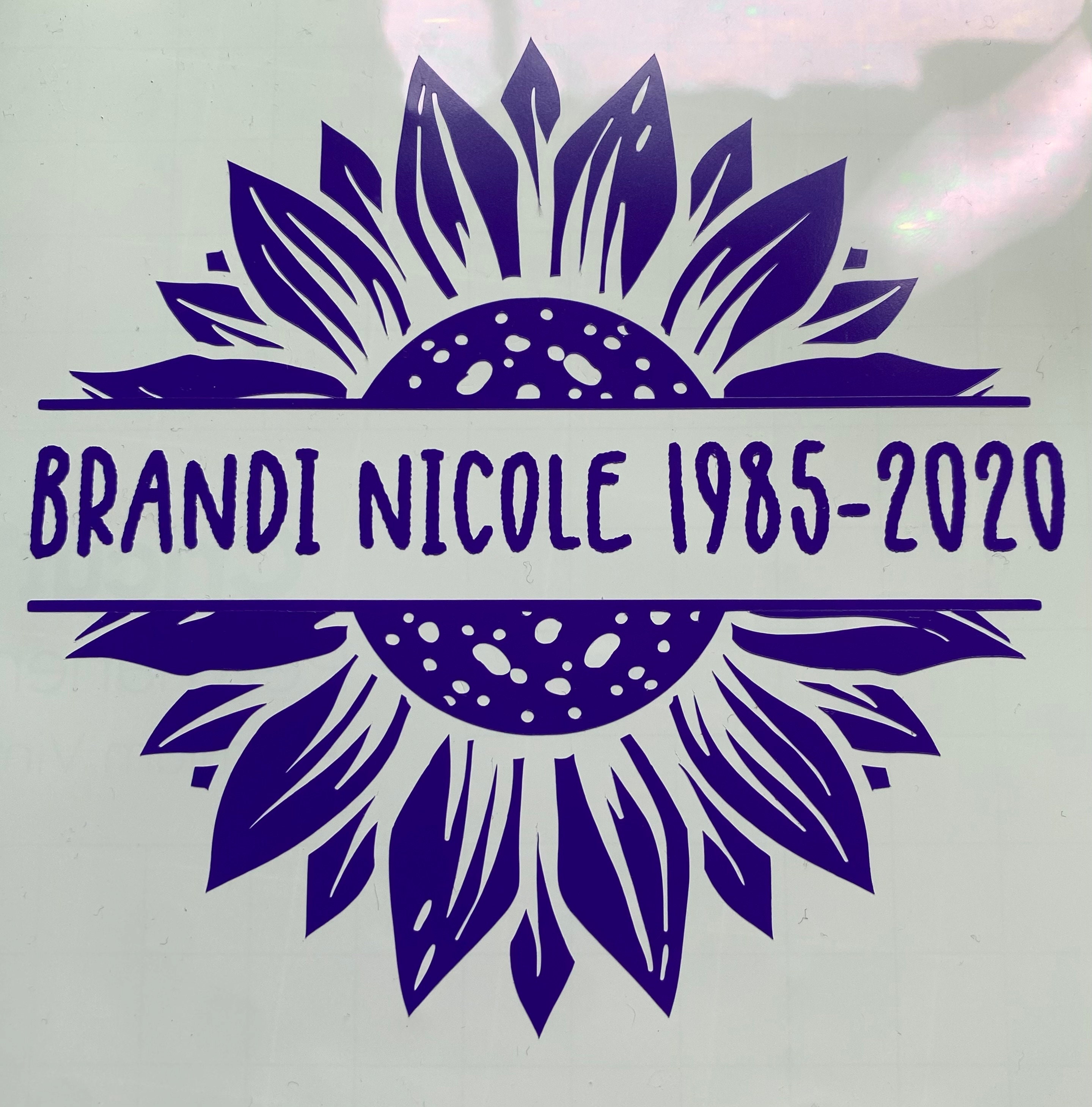 Custom Memorial Car Vinyl, Memorial Stickers, Custom Car Stickers, - Etsy