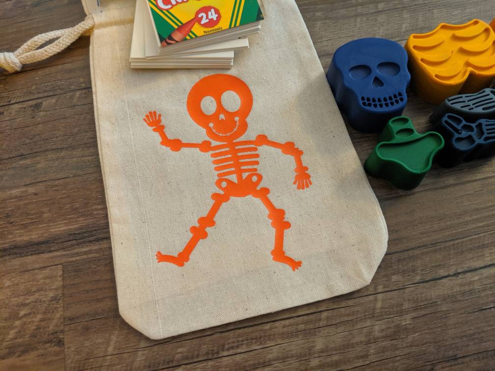 Skeleton Crayons Halloween Crayons - Etsy