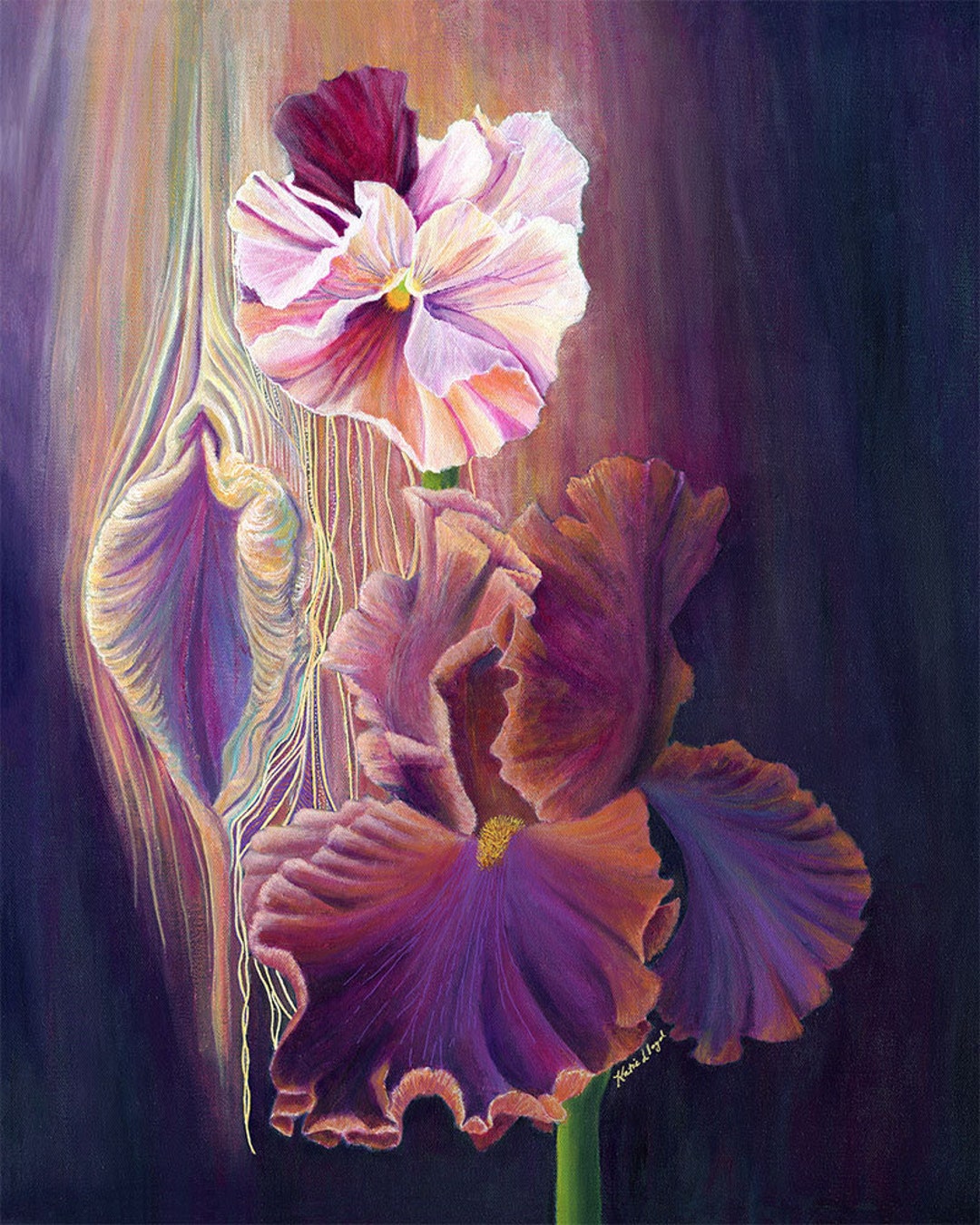 Yoni Painting, Primordial Alchemy - Stretched Canvas Print - Etsy