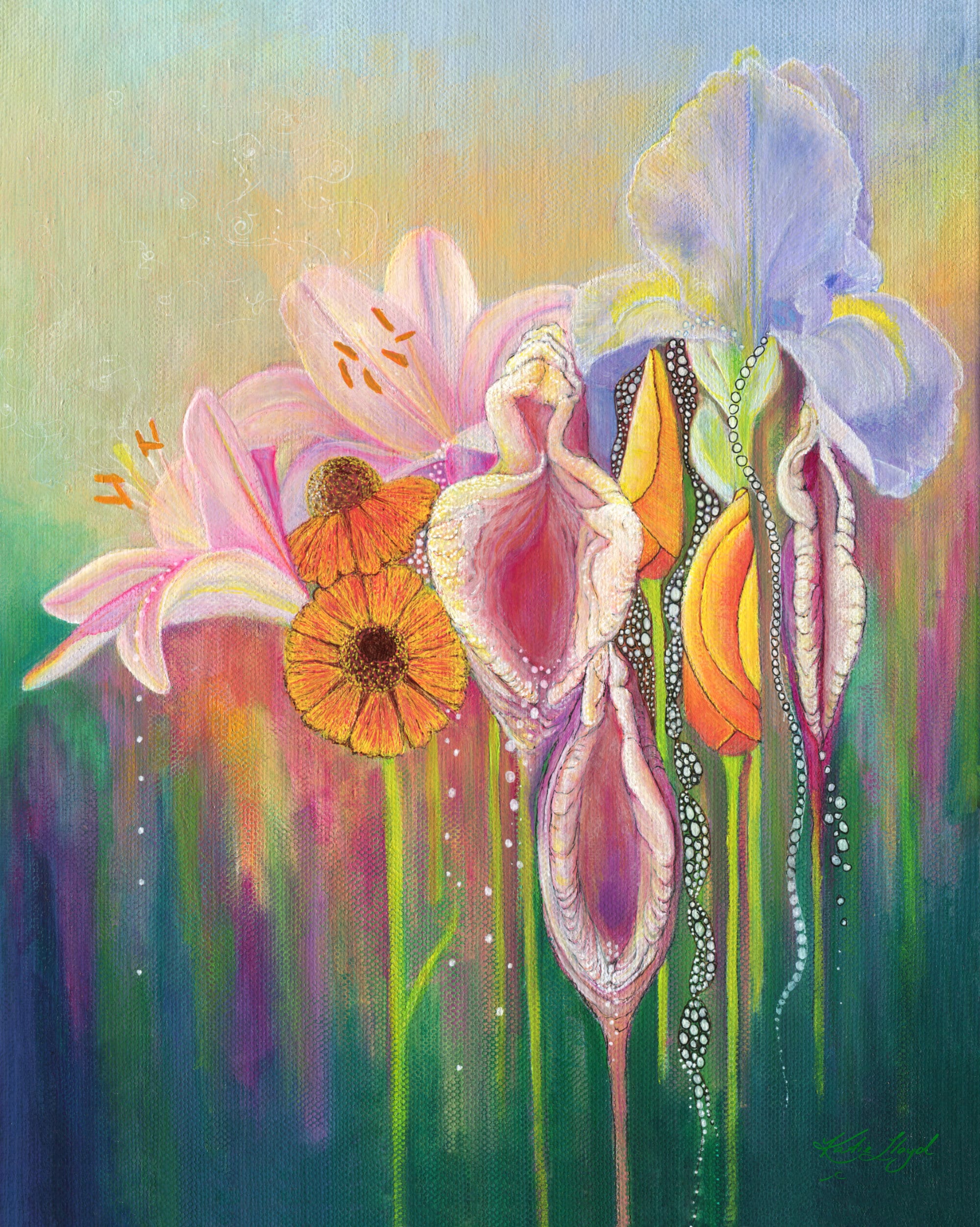 Yoni Nectar Vagina Flower Blooms Feminist Empowerment - Etsy Singapore