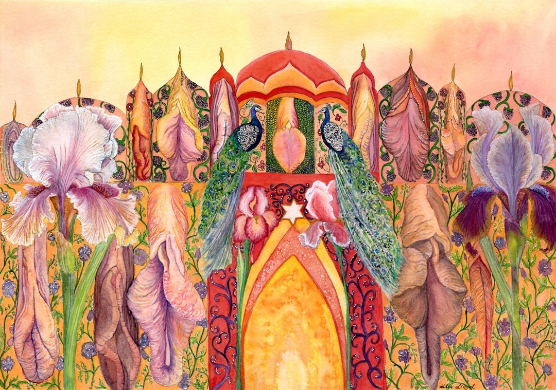 Yoni Temple, Yoni Art LGBTQ Vulva Feminist Watercolour Reproduction - Etsy