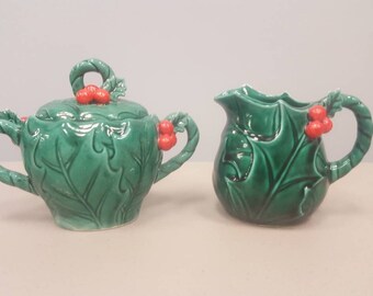 Lefton Holly Creamer - Etsy