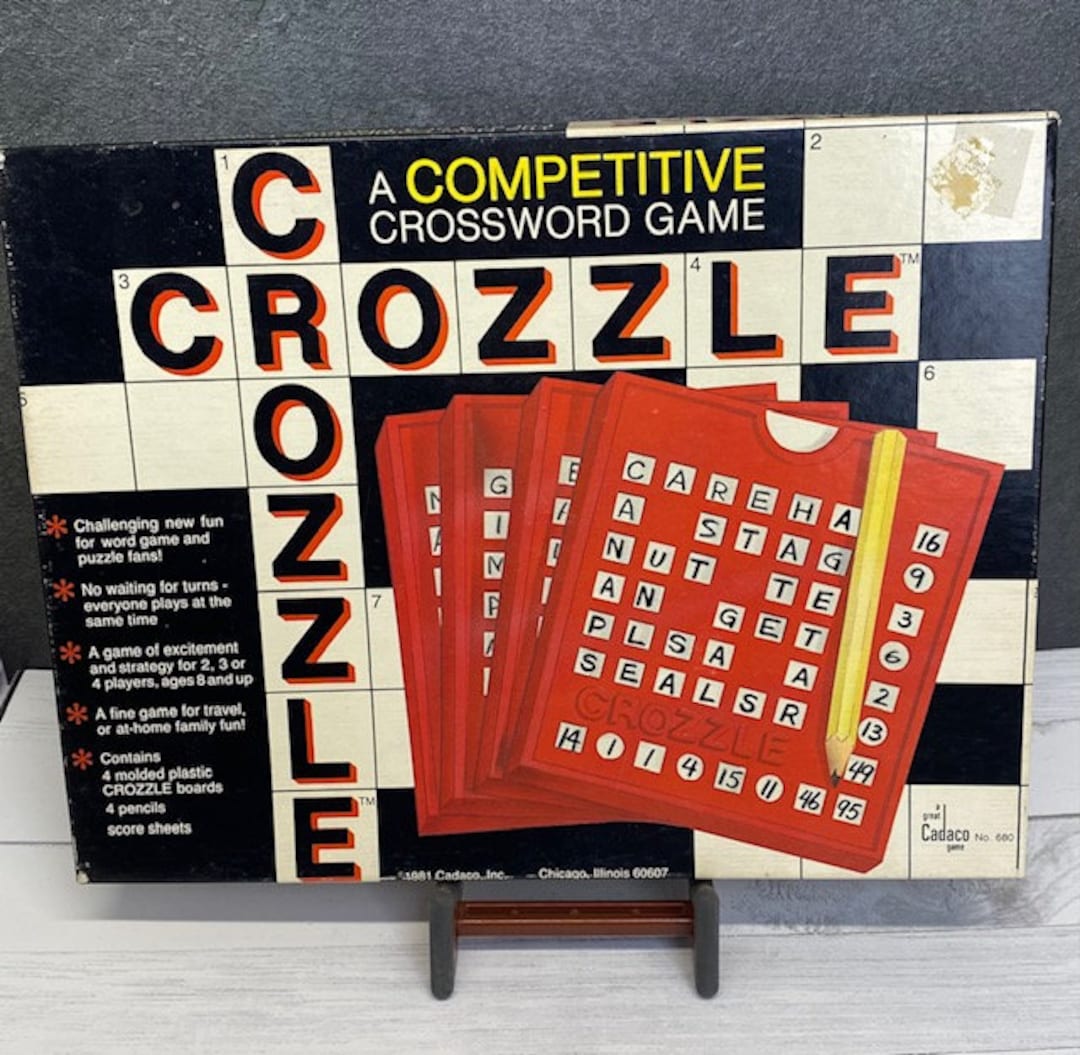 Vintage Crozzle Crossword Puzzle Game, 1981, Unused, New in Box ...