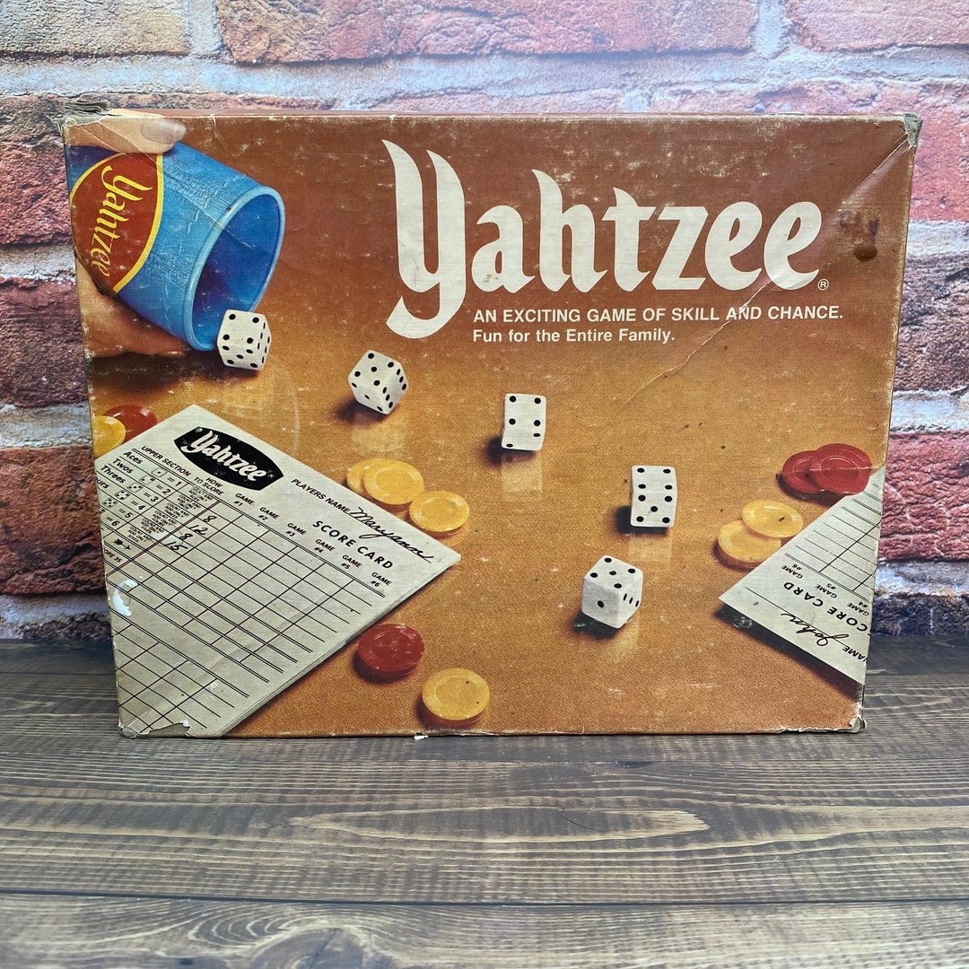Yahtzee Game, Vintage 1975 - Etsy